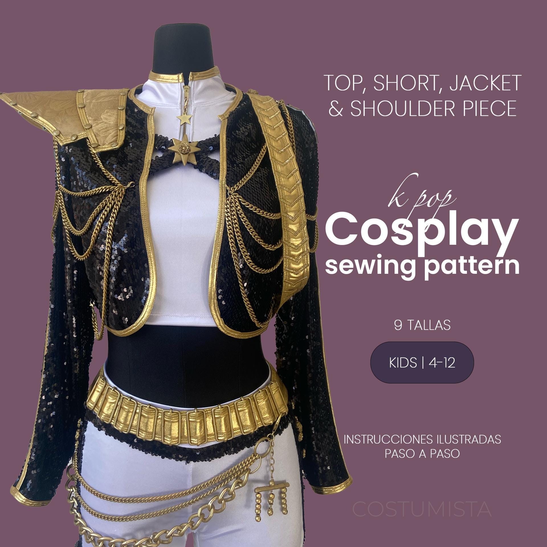 Kpop Demon Hunters Rumi Costume Girls Demon Pop Singer Hunters Rumi ...