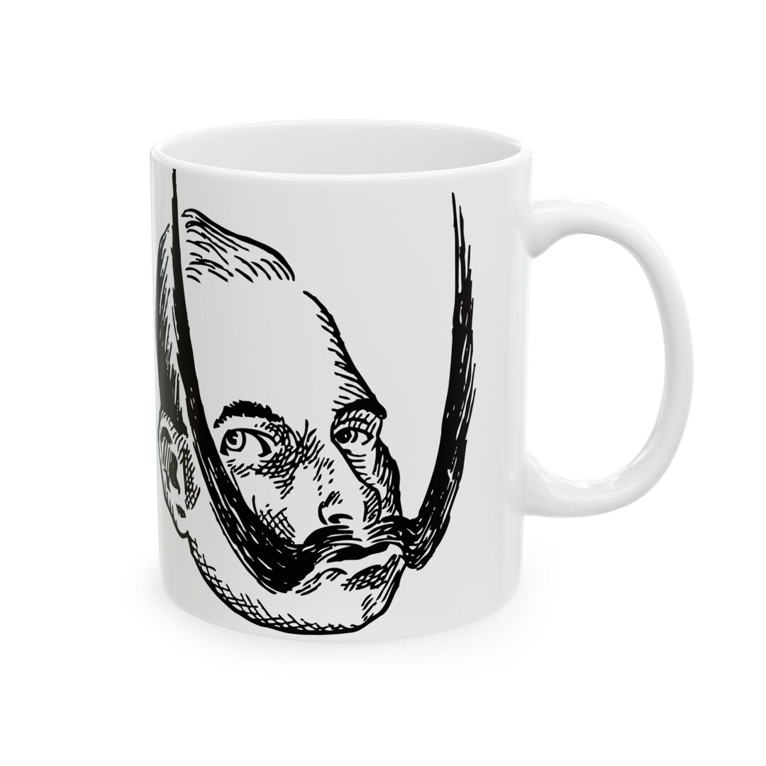 Retro Mustached Man Happy Birthday on Glossy Mug of 11oz Great for ...