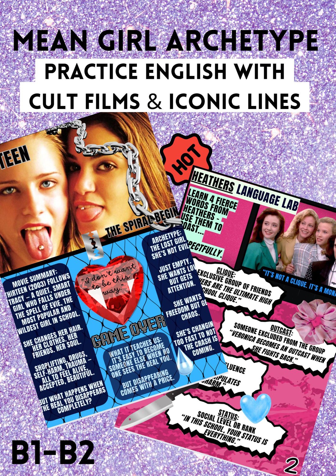 The Mean Girl Archetype | English Learning Zine Magazine PDF | Pop ...