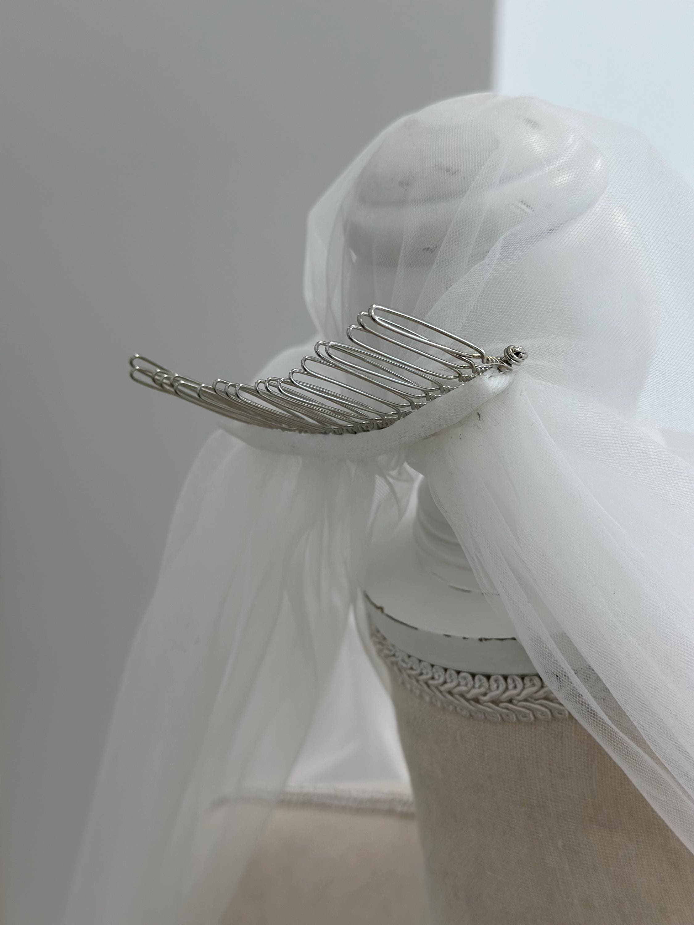 Colorful Wedding Veil , Long Veil , Cathedral Veil, Floral Embroidery ...