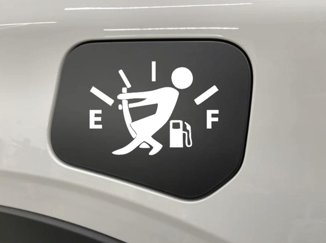 Funny Gas Tank Decal - Etsy