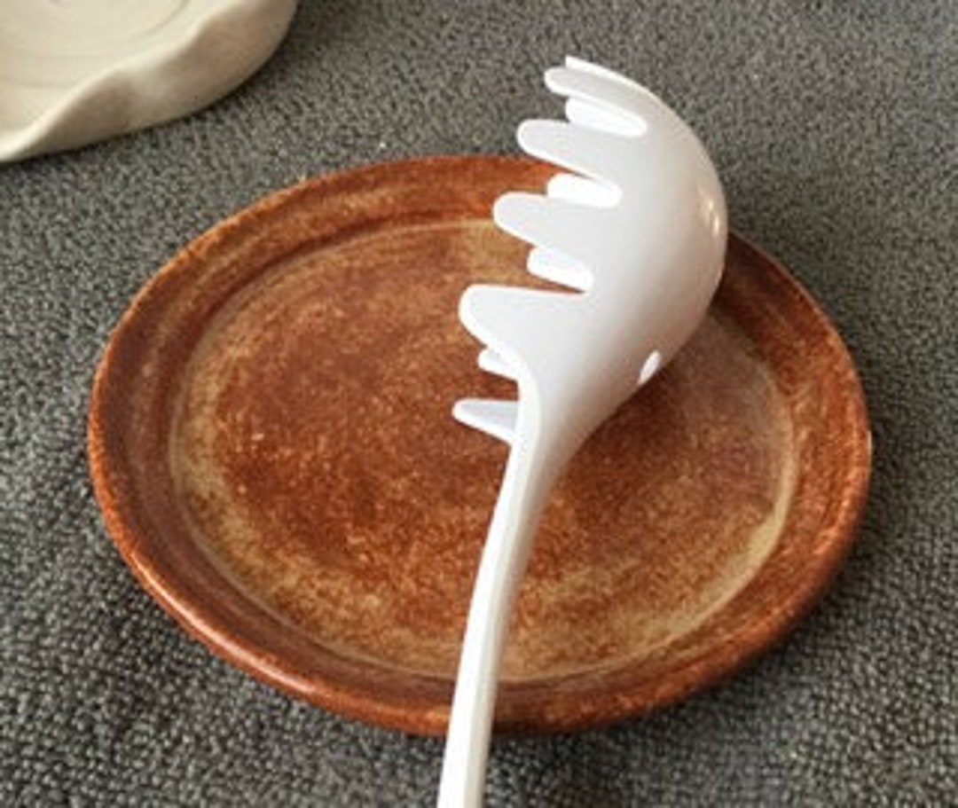 All-purpose Plate 5 3/4" Large Spoon Rest Kitchen Tableware Handmade ...
