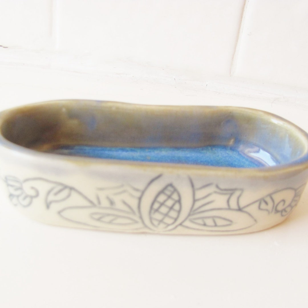 Business Card Holder, Ceramic Pottery, Catch All, Teabag Holder - Etsy