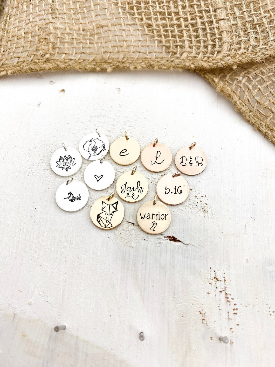 A La Carte Disc Add A Disc Hand Stamped or Blank Disc. - Etsy