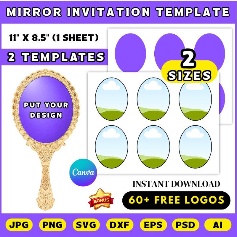 Mirror Invitation - Etsy