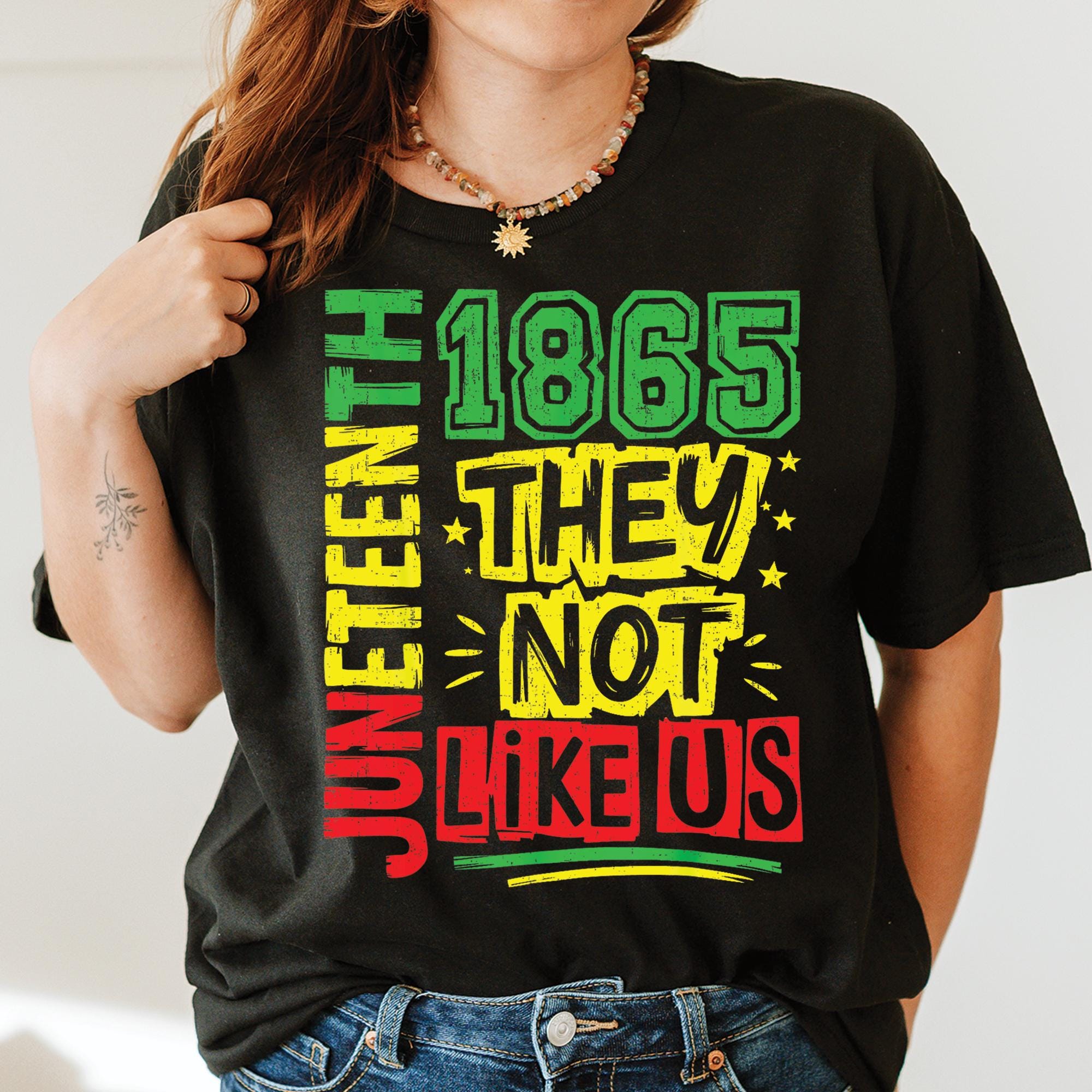Juneteenth 1865 PNG | They Not Like Us Rasta Design | Black Freedom ...