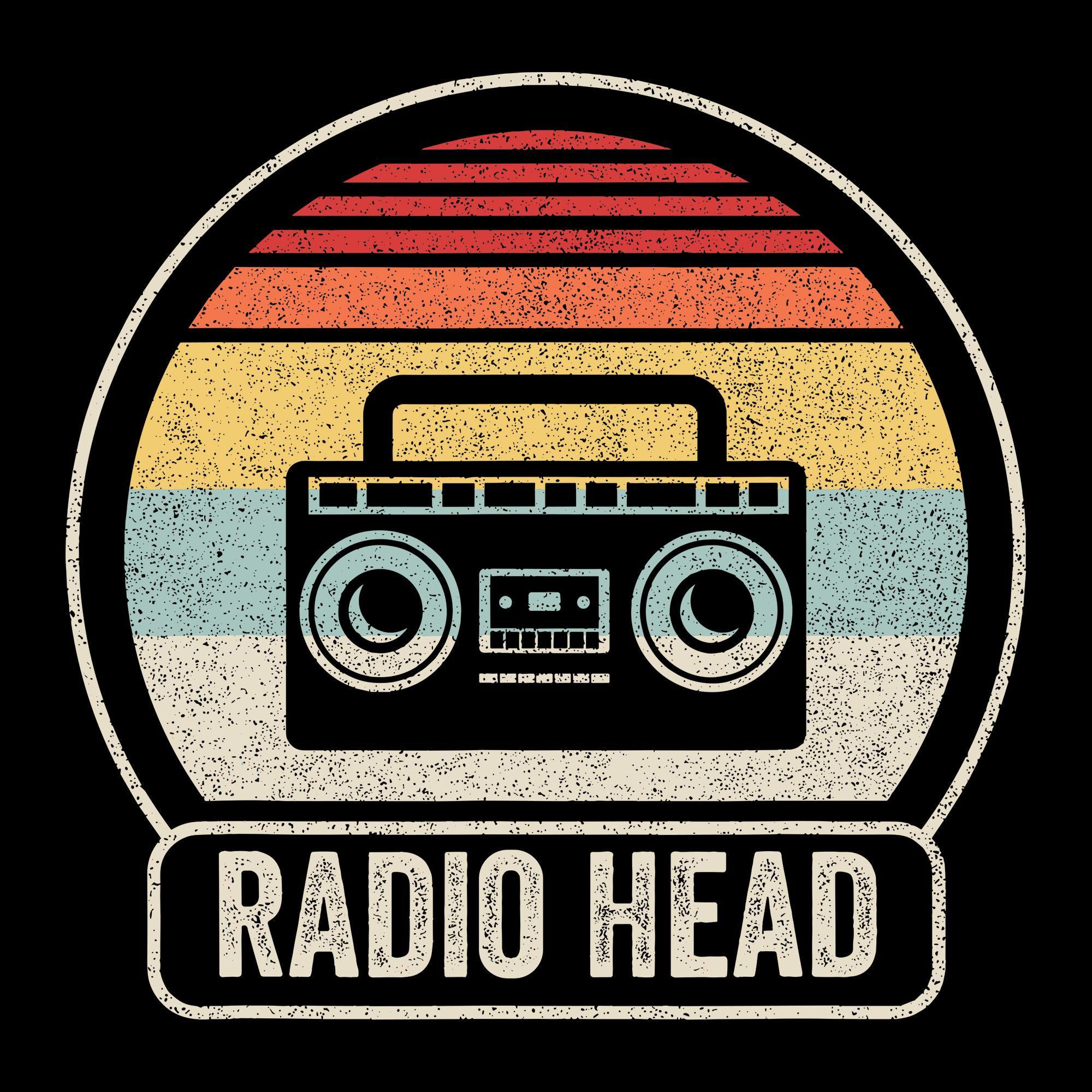 Retro Boombox PNG - Radio Head 80s Design, Digital Download | Vintage ...