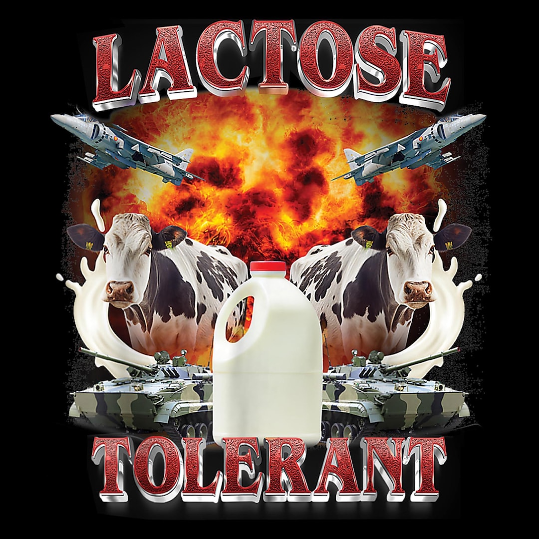 Funny Lactose Tolerant PNG | Funny Milk Lover T-shirt Design | Cool Cow ...