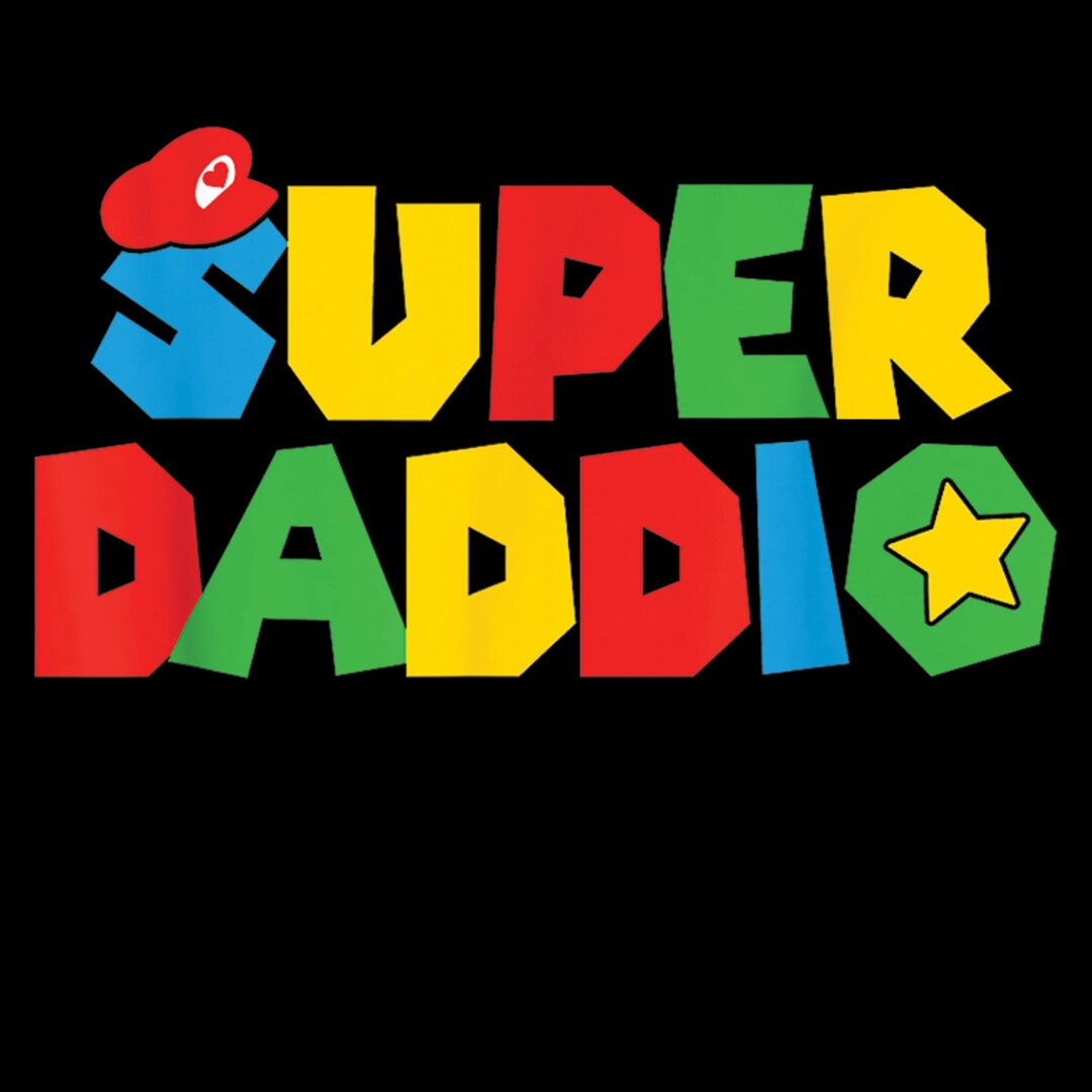Super Daddio PNG – Funny Gamer Dad T-shirt Design, Father’s Day Digital ...