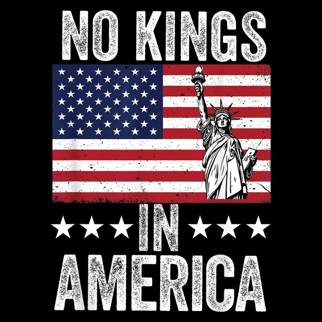 No Kings in America PNG | Statue of Liberty Protest Sign Design ...