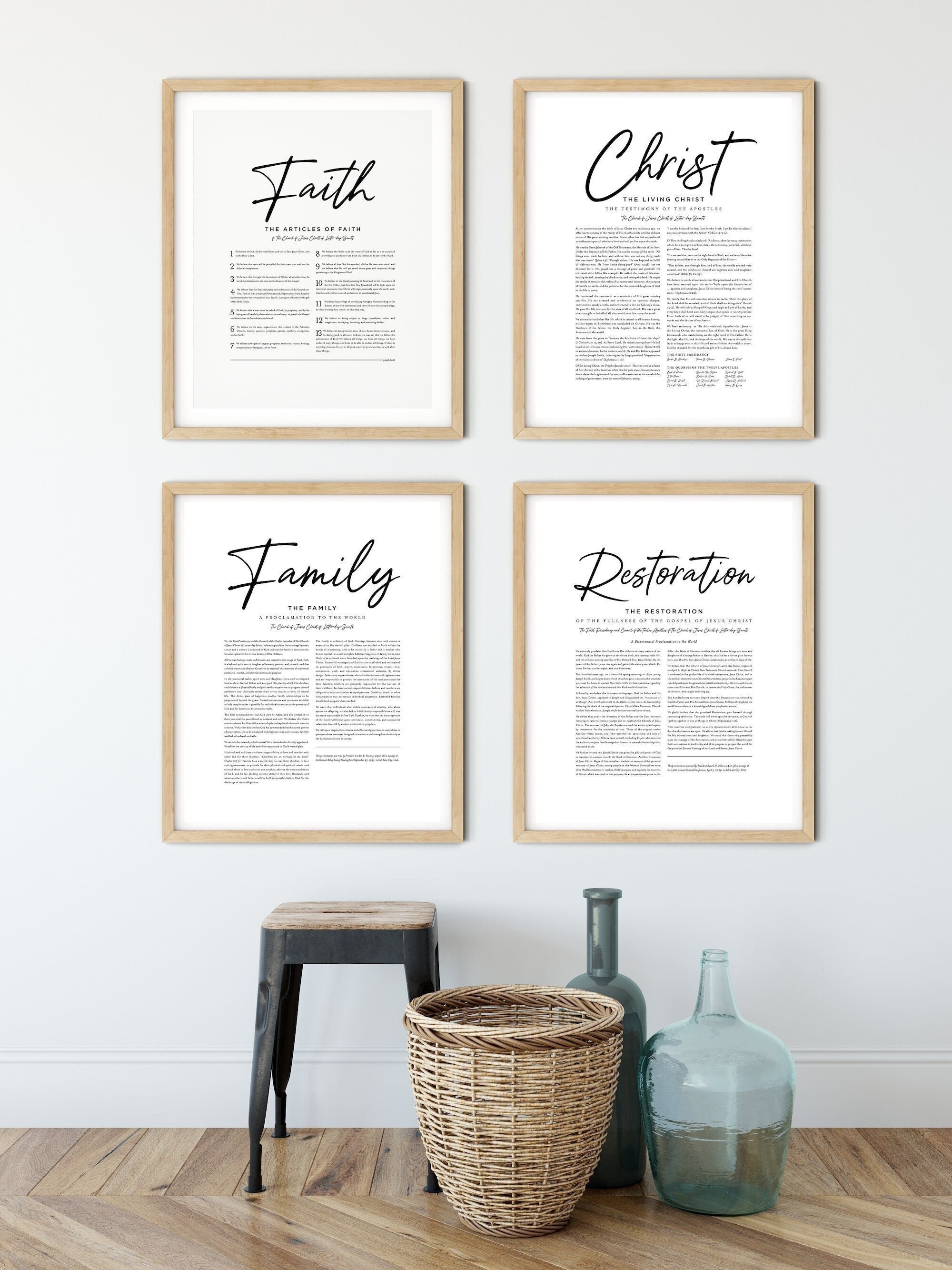 LDS Proclamations Bundle Digital Prints the Family the | Etsy