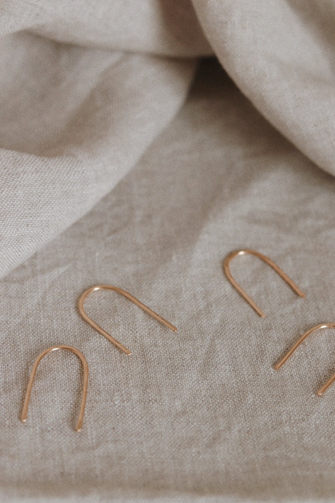 Minimal Gold Fill Arches - 14k Gold Fill, Minimal Earrings , Dainty ...