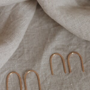 Minimal Gold Fill Arches - 14k Gold Fill, Minimal Earrings , Dainty ...
