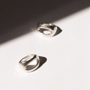 ORO Ring , Silver - Sculpted Ring , Chunky Ring , Organic Ring , Hand ...