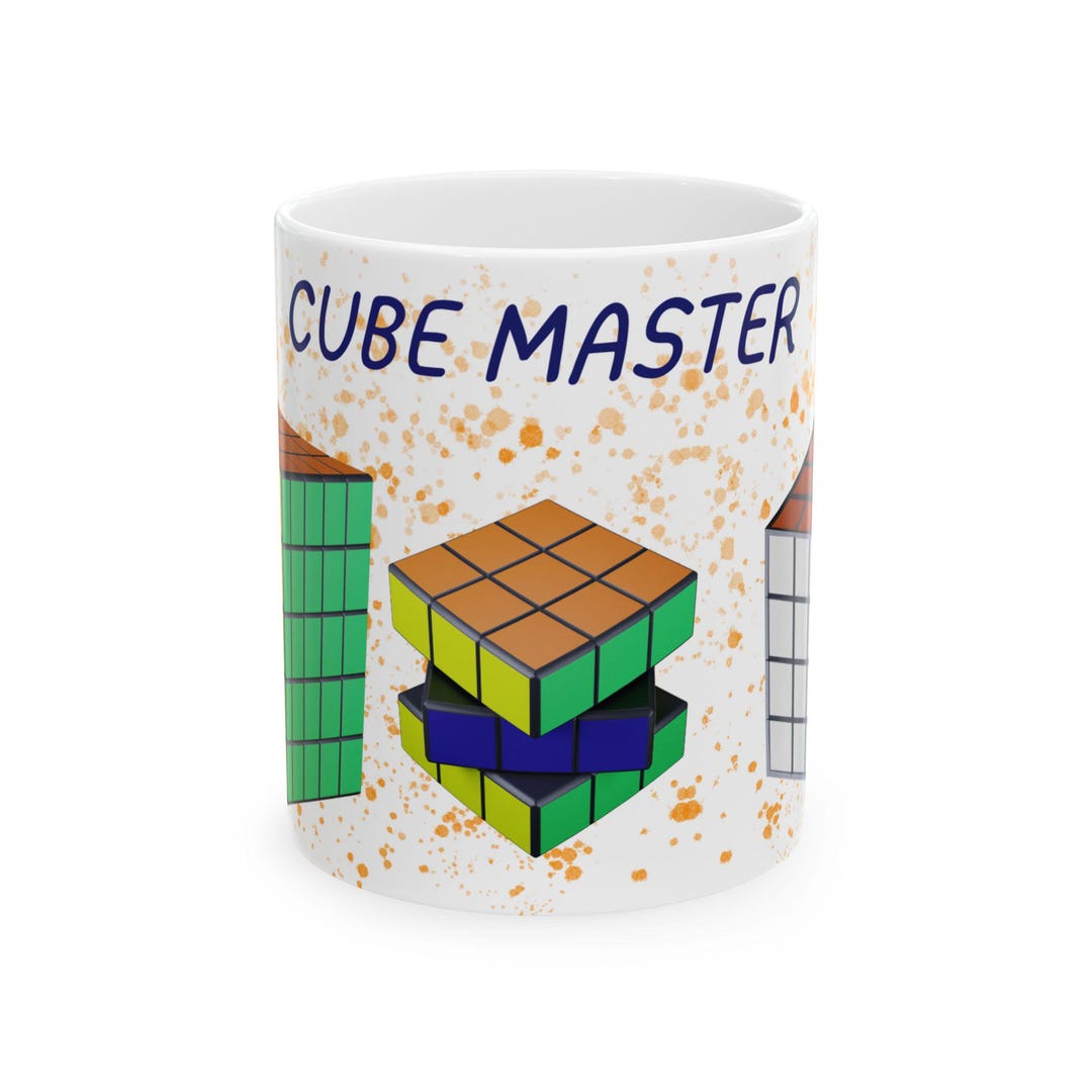 Rubik's Cube Master Mug, Fun Gift for Puzzle Lovers, Unique Coffee Cup ...