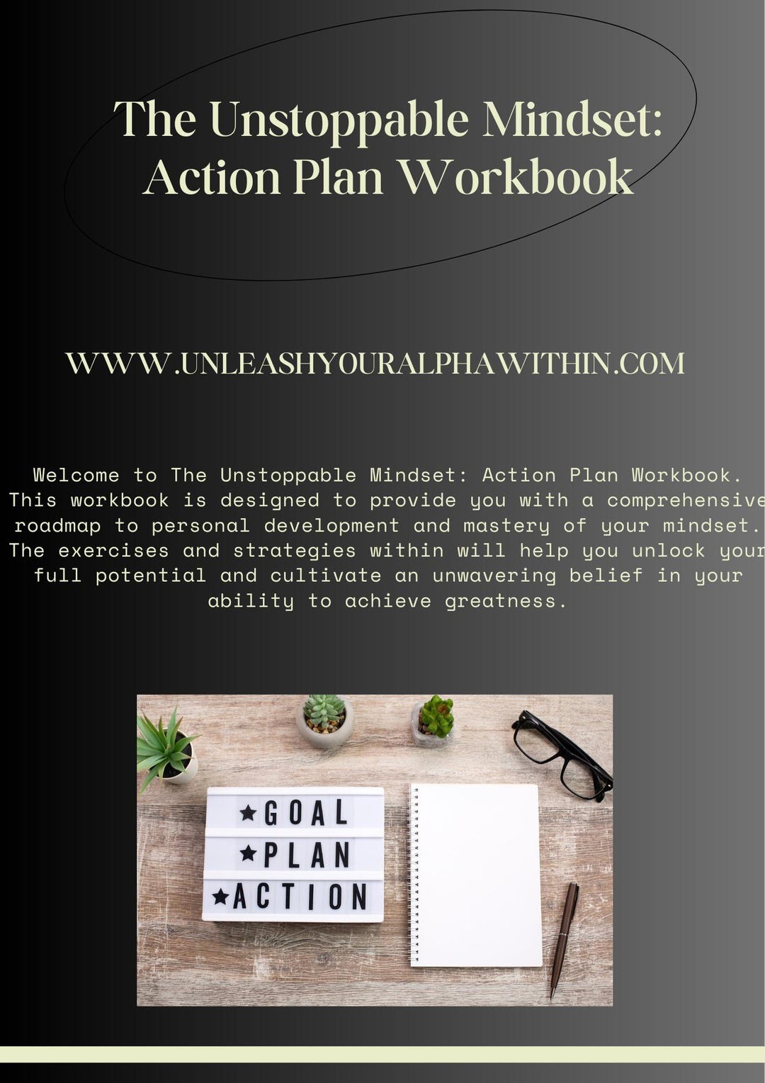 The Unstoppable Mindset: Action Plan Workbook - Etsy