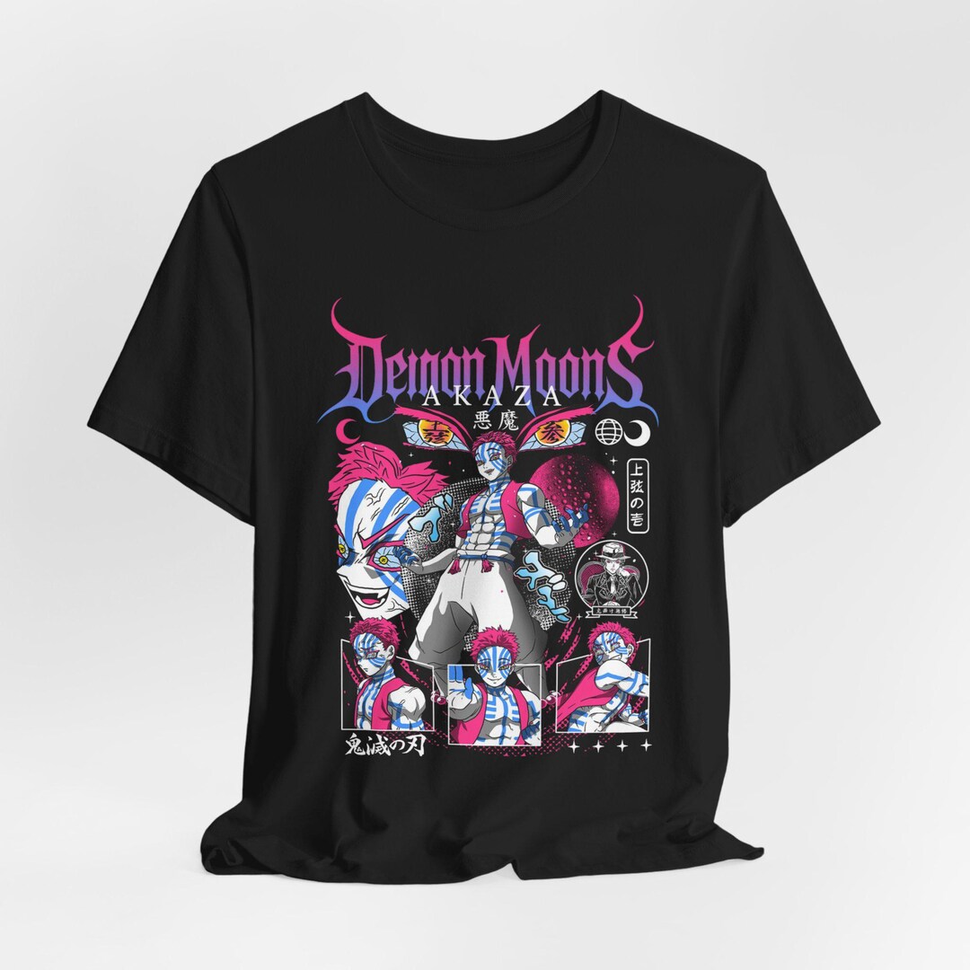 Akaza Anime T-shirt: Upper Moon Three Manga Tee, Anime Lover Gift - Etsy
