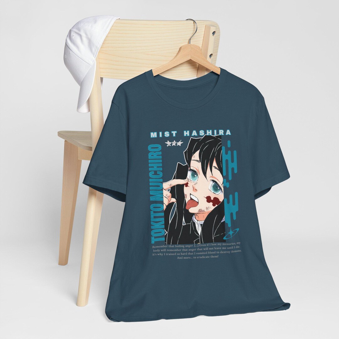 Bella+canvas, Demon Slayer Muichiro Tokito Unisex Tee, Cool , Anime Fan ...