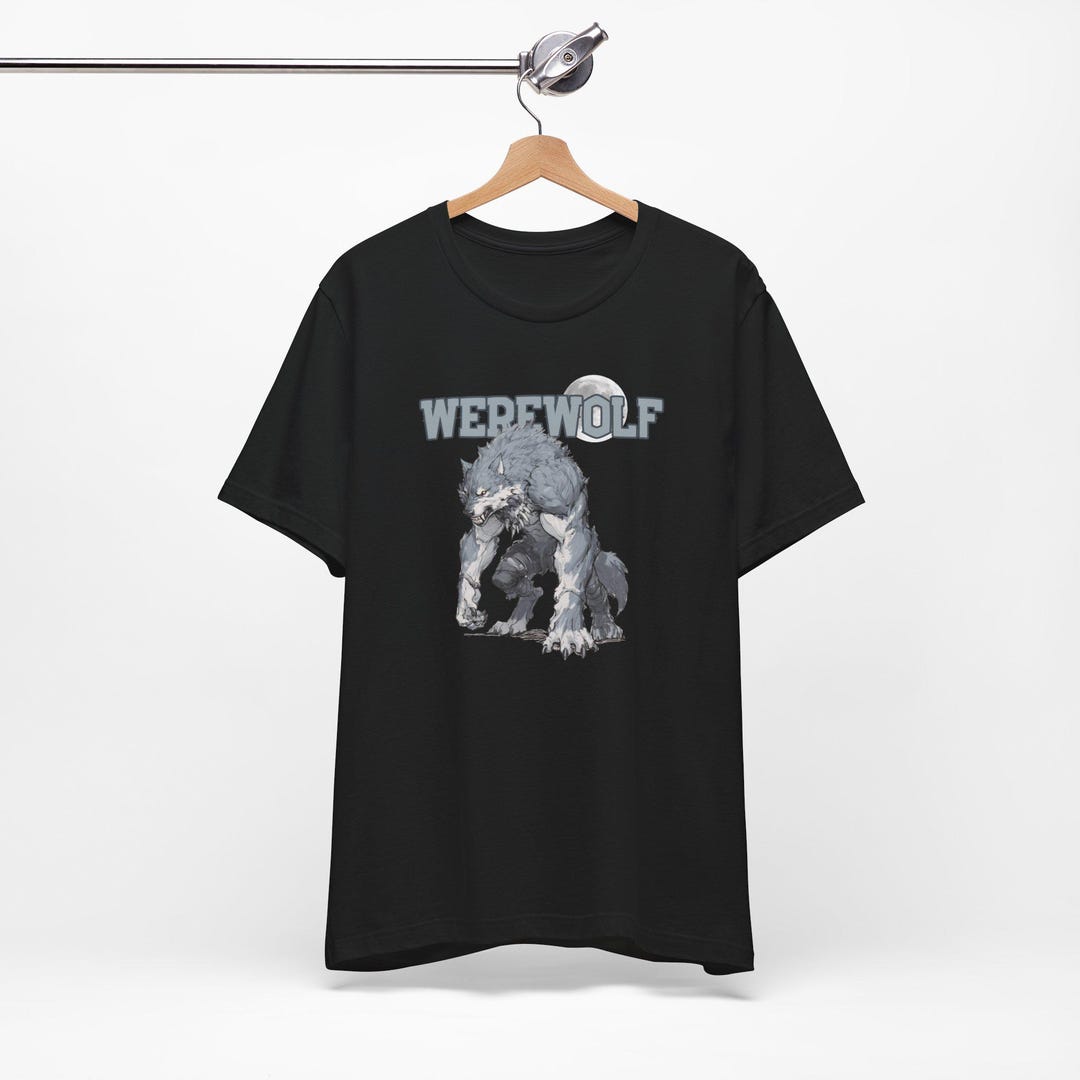 Bella+canvas, Werewolf Graphic Tee, Unisex Shirt for Halloween, Casual ...
