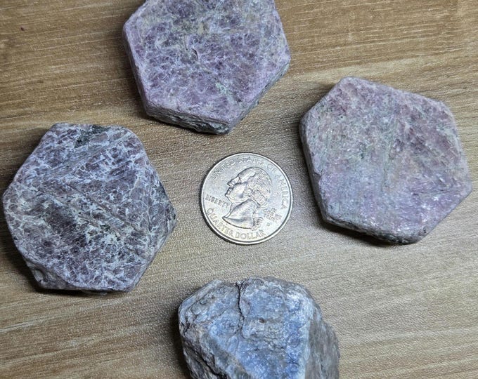 Natural Ruby Corundum Hexagon & Rough Sapphire Lot (4 Stones) - Etsy