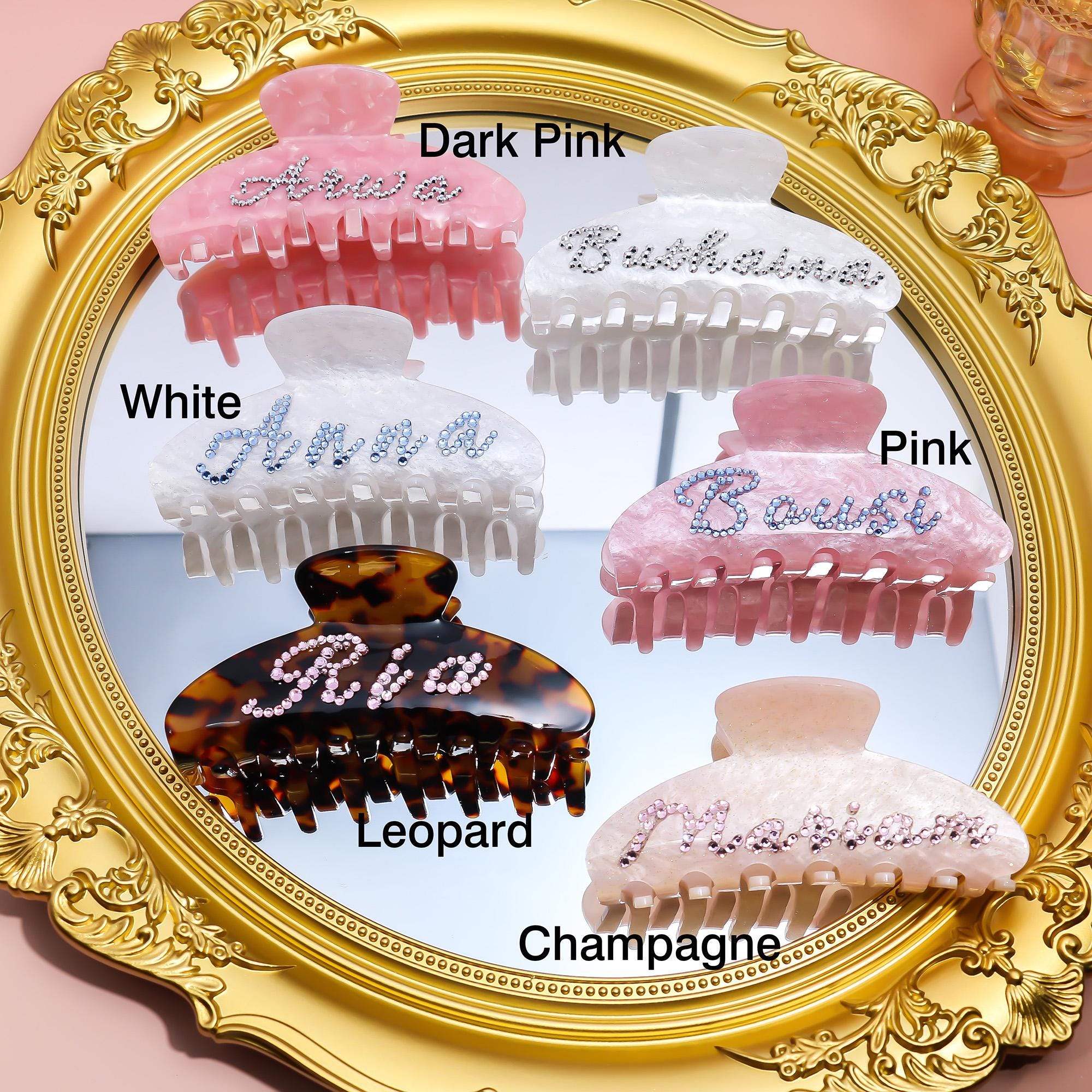 Personalized Rhinestone Name Hair Claw Clips,personalized Claw Clips ...