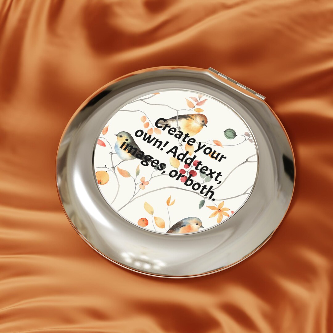 Custom Compact Mirror - Personalized Travel Mirror for On-the-go Touch ...