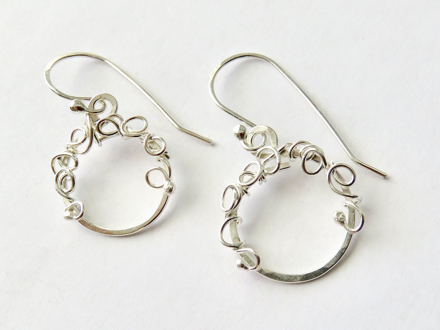 Tiny Silver Hoop Earrings Small Silver Hoop Earrings - Etsy