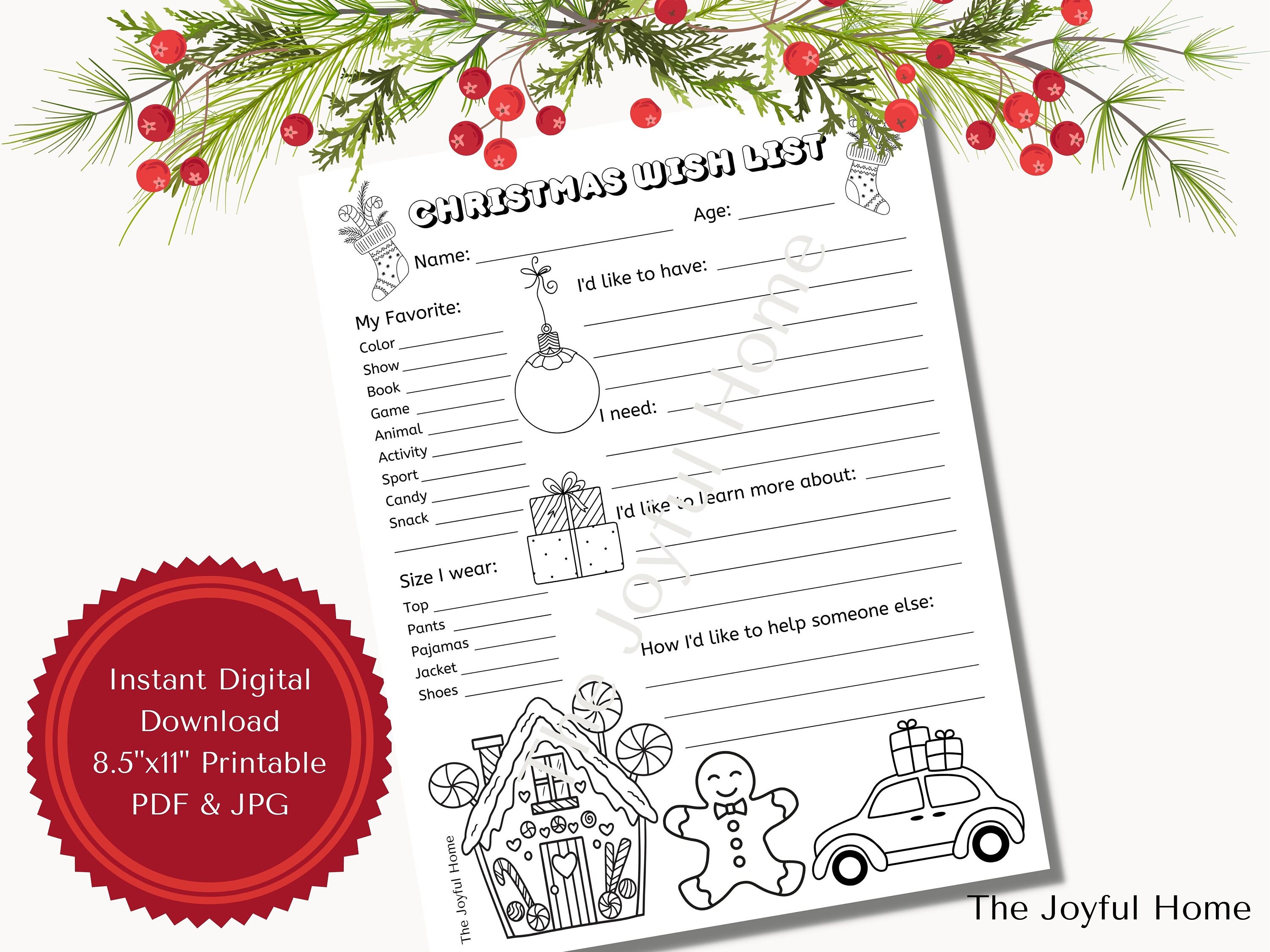 Christmas Wish List Coloring Page For Kids Downloadable Letter Size 8 christmas-wish-list-coloring-page-for-kids-downloadable-letter-size-8