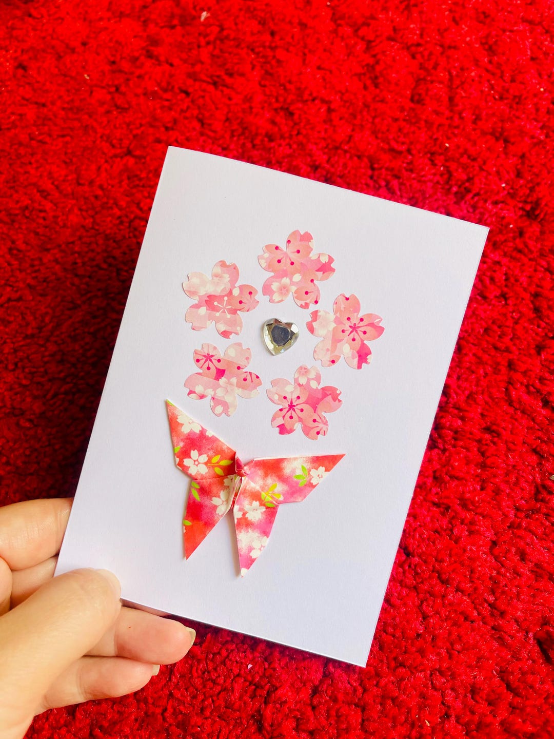 Japanese Style Handmade Origami Greeting Cards - Etsy