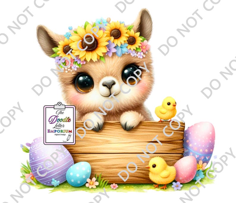 10png Bundle Custom Name Easter Digital Designs, Farm Animal Edition ...