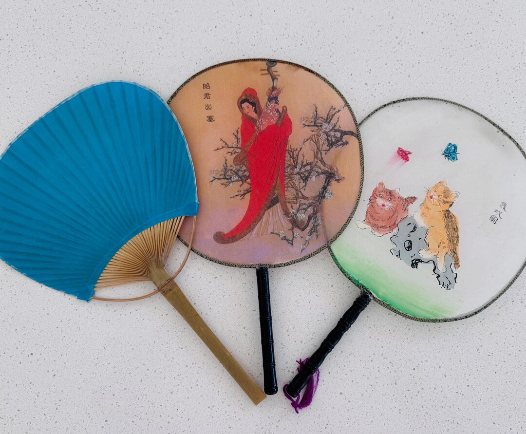 Chinese Hand Fans-3 - Etsy