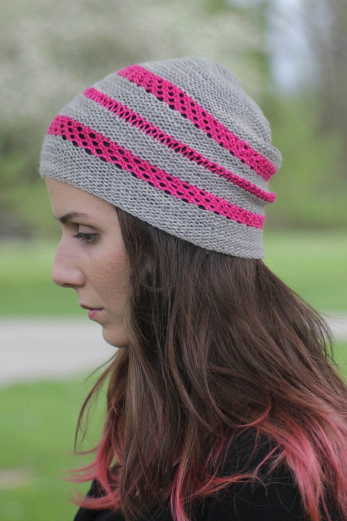 LACED Hat Knitting Pattern PDF - Etsy