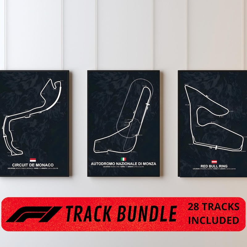 F1 Track Wall Art - Etsy