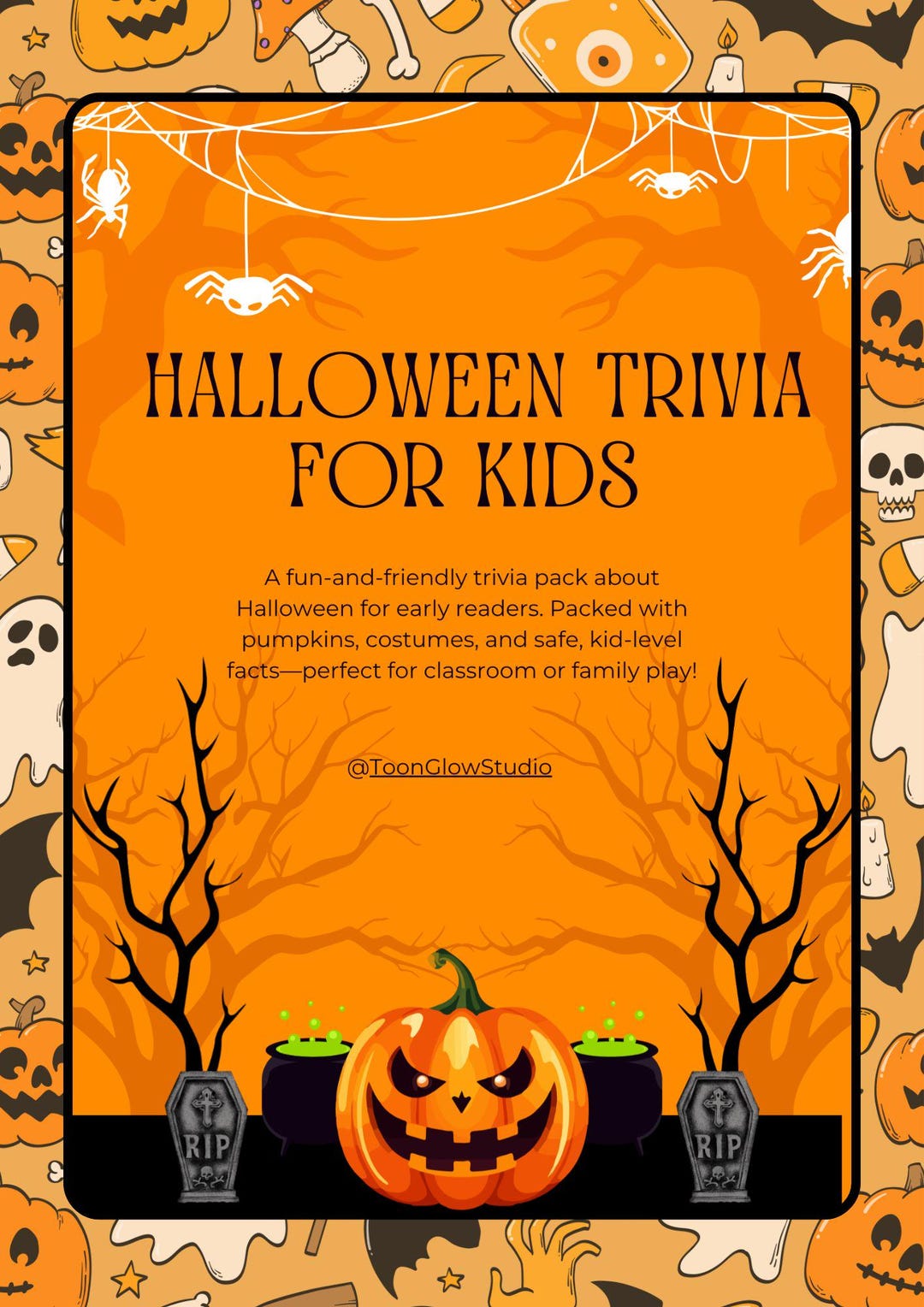 Halloween Trivia Game, Printable Halloween Game, Halloween Party Games ...