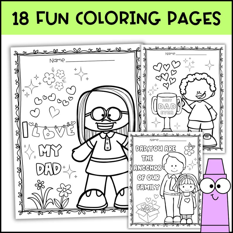Happy Father's Day Coloring Pages | Dad Coloring Sheets June ...