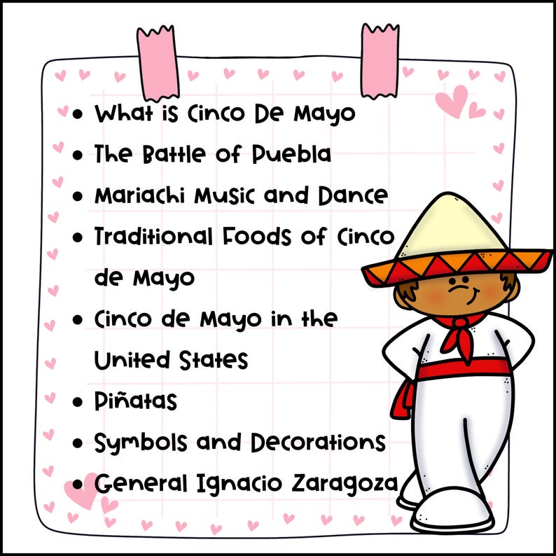 Cinco De Mayo Reading Comprehension Passages and Questions Worksheets ...
