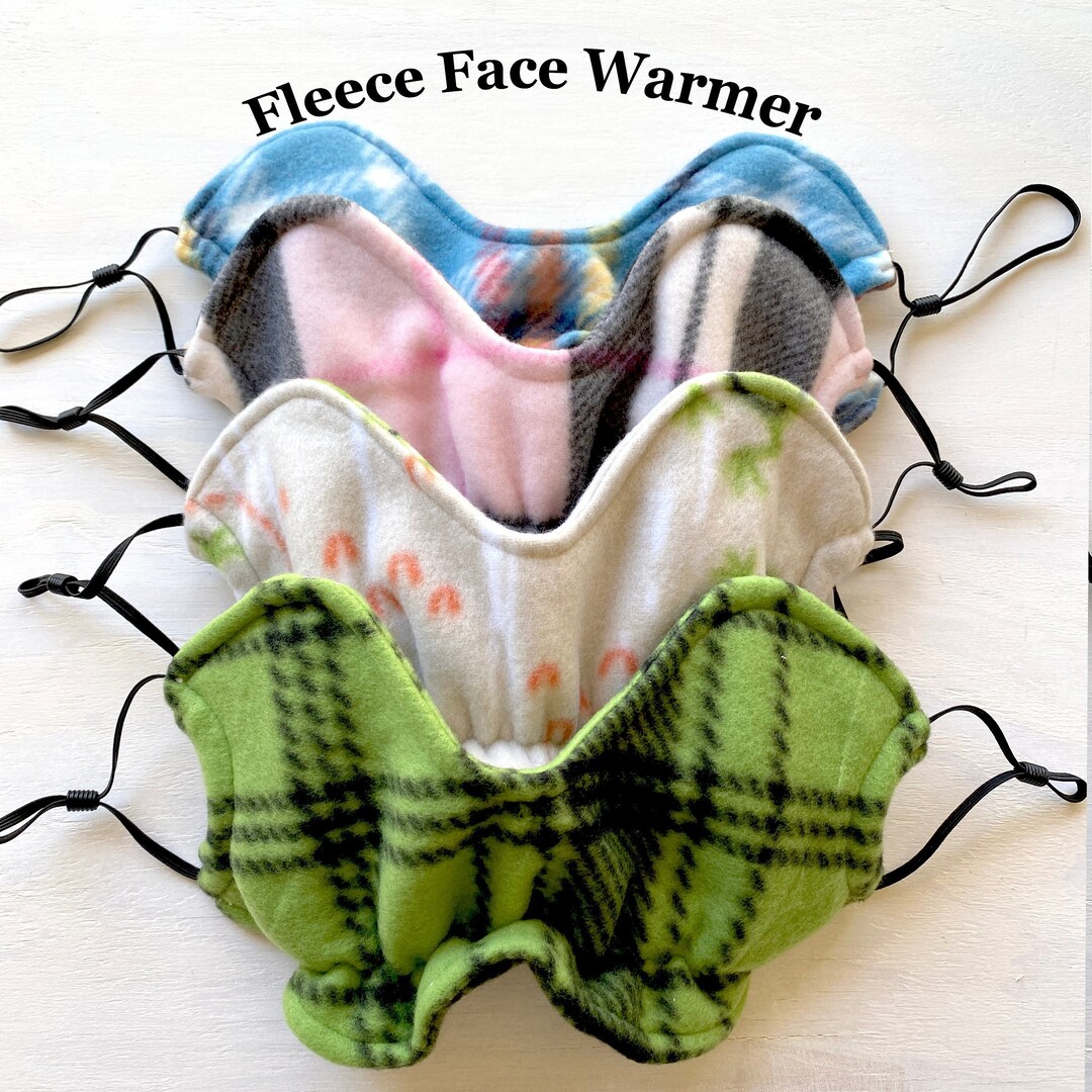 Fleece Face Warmer, Double Layer Easy Wearing Face Warmer for Cold ...
