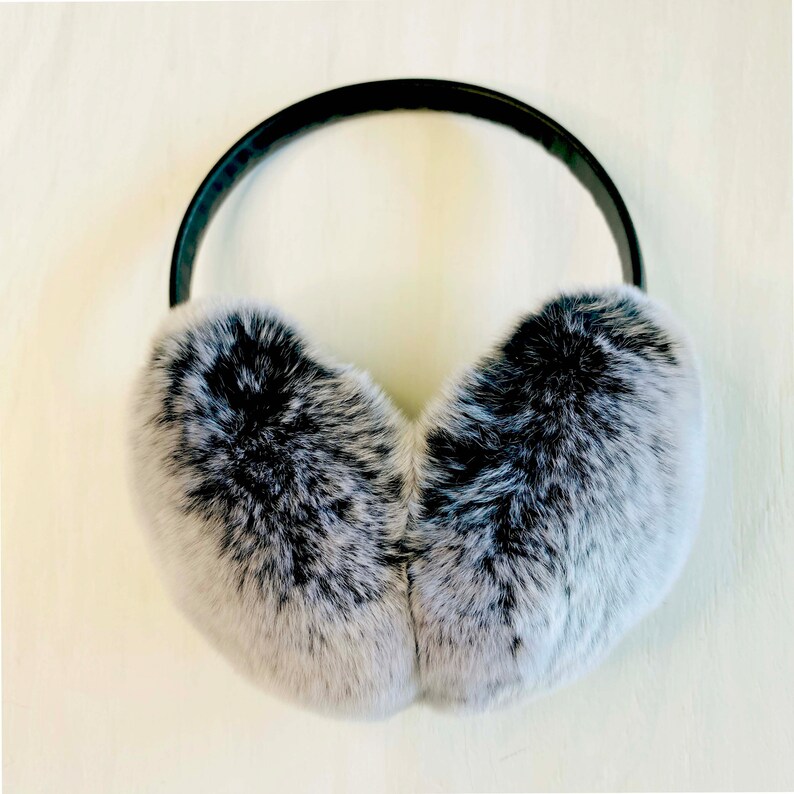 Adjustable Natural Rex Rabbit Ear Muff - Etsy