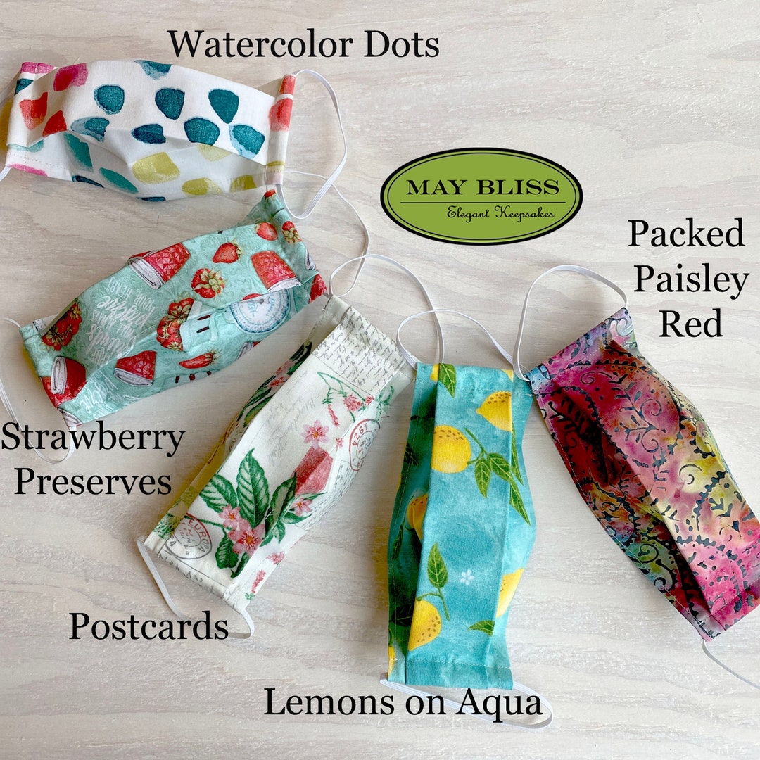 2..two Layers 100% Cotton Face Mask Reusable Washable Mask - Etsy