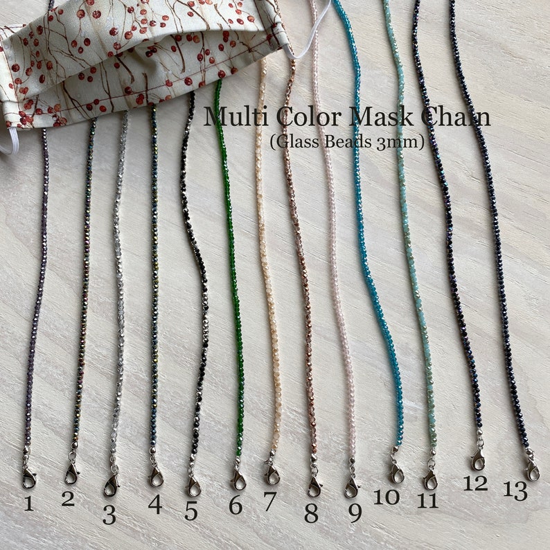 Mask Chains Mask Lanyards Mask Holders with beautiful Beads | Etsy