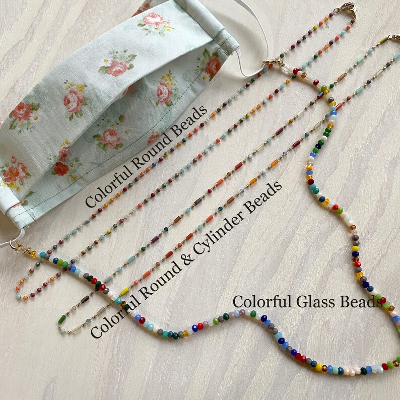 Mask Chains Mask Lanyards Mask Holders with beautiful Beads | Etsy