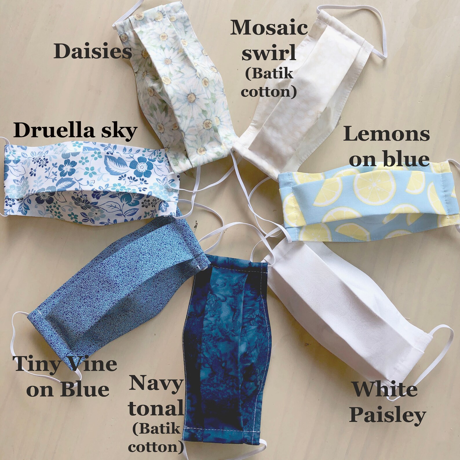 2..two Layers 100% Cotton Face Mask Reusable Washable Mask | Etsy