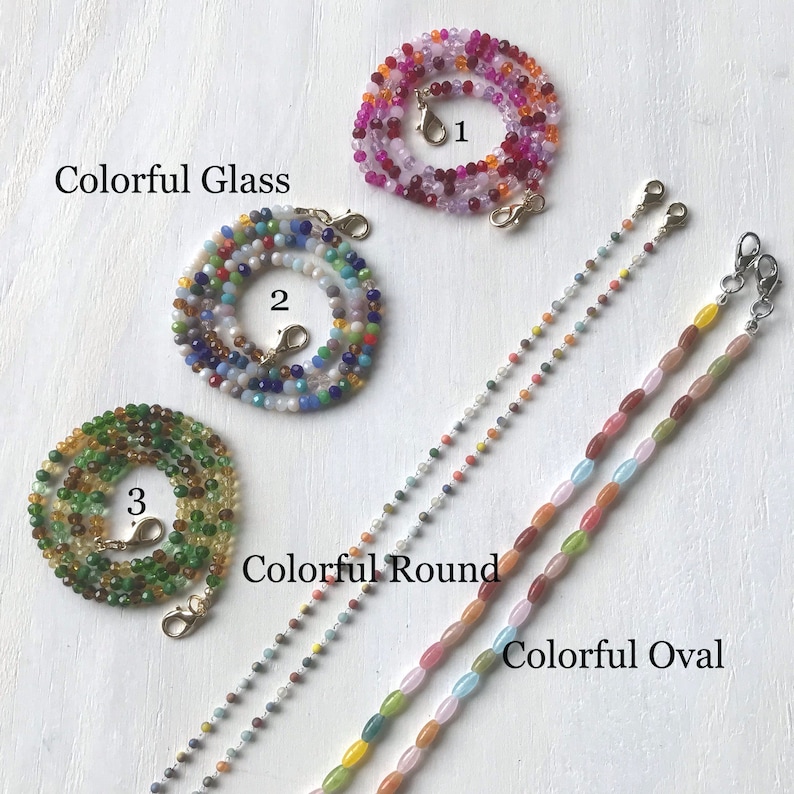 Mask Chains Mask Lanyards Mask Holders With Beautiful Beads - Etsy