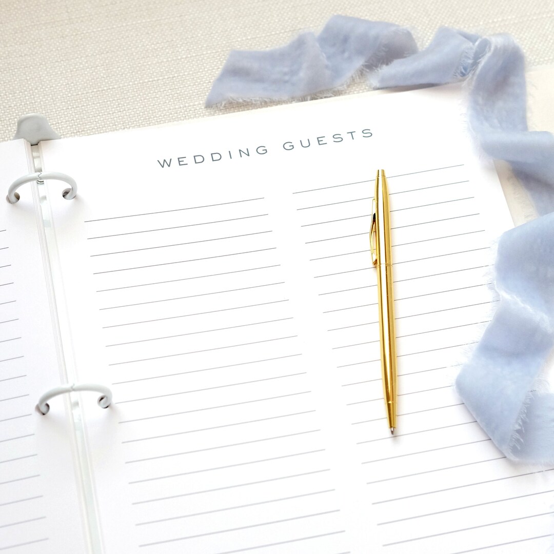 Gold Pen for Wedding Guest Book - Shower Guest Book - Black Ink ...