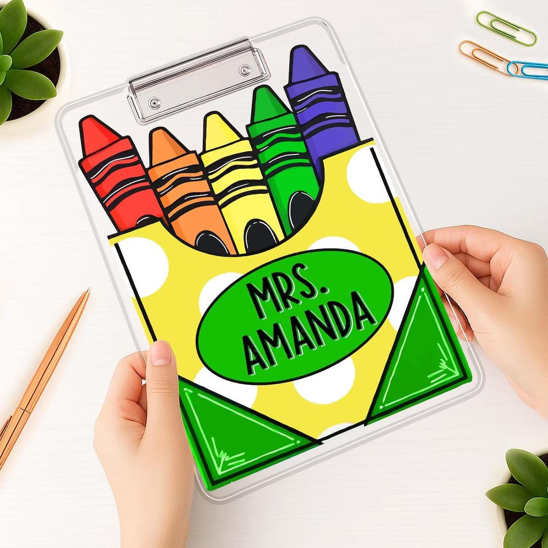 Personalized Teacher Appreciation Gift, Custom Crayon Box Teacher ...