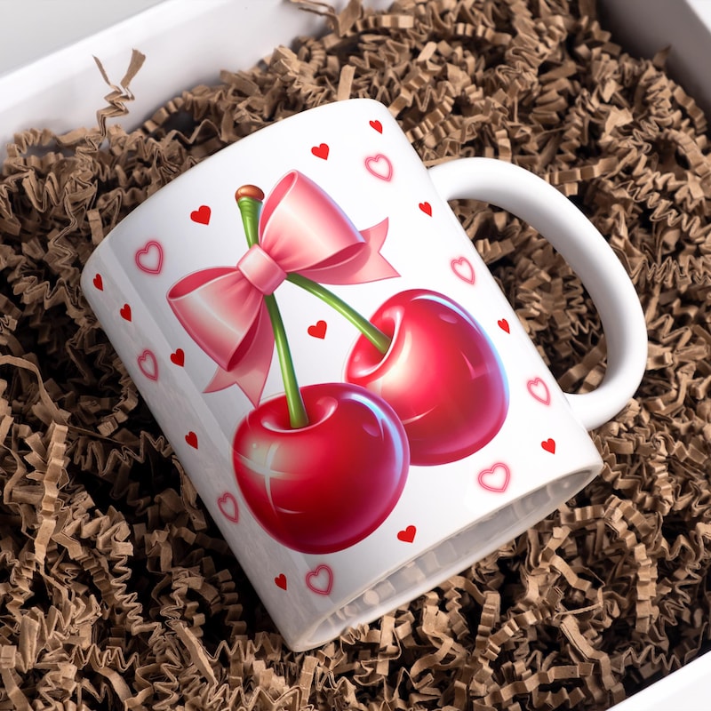 Personalized Cherry Mugs - Etsy