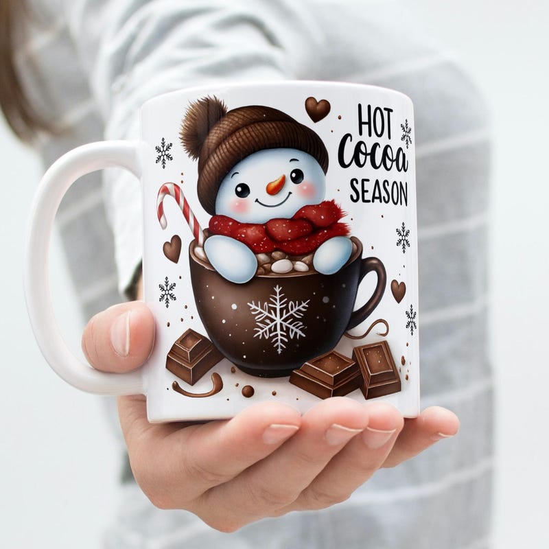 Custom Snowman Mug - Etsy