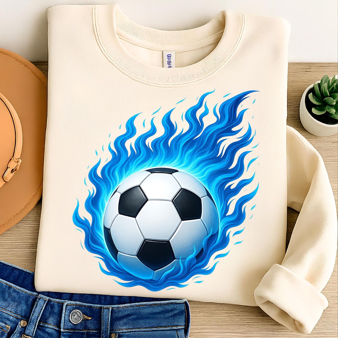 Flaming Soccer Ball PNG, Sublimation Design (digital Download) - Etsy