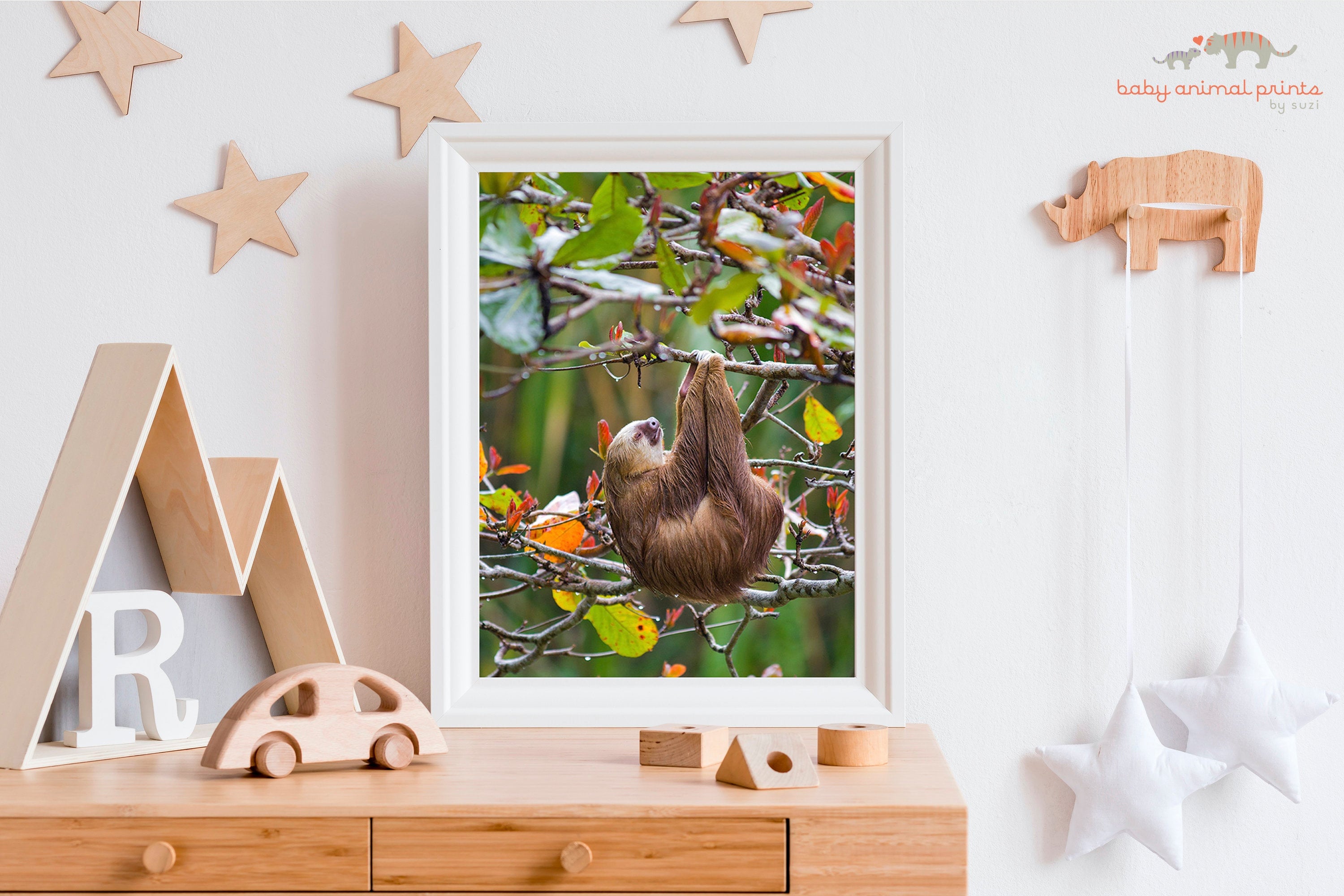 Sloth Nursery Decor Jungle Nursery Print Sloth Print Sloth | Etsy