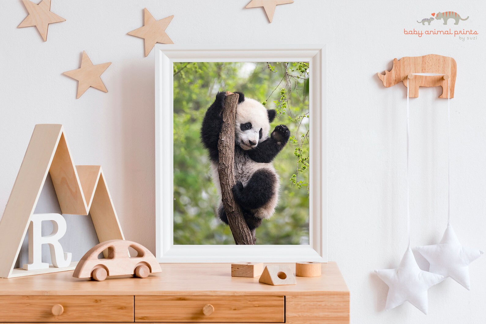 Baby Animal Nursery Print / BABY PANDA / Baby Animal Photo / Baby ...